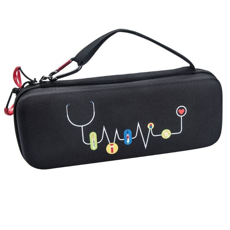 Predyn Stethoscope Case Suitable for Household Stethoscope Storage Bag Classic Stethoscop Protective Box(Black)