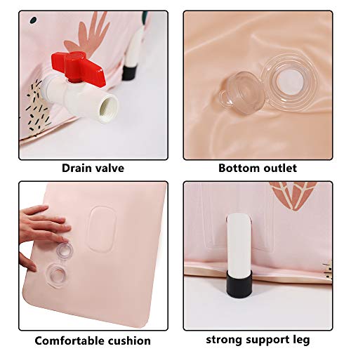 LUCKUP Large Foldable Soaking Bathing Tub Portable Bathtub for Adults Freestanding Non-Inflatable Hot Bath Tub, Thickened Thermal Foam to Keep Temperature Suitable for two person 43βx25βx20β