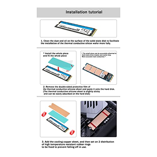 MACIMO 1 Set M.2 SSD Solid State Drive Radiator M.2 2280 SSD Heat Sink Laptop Solid State Drive Dedicated