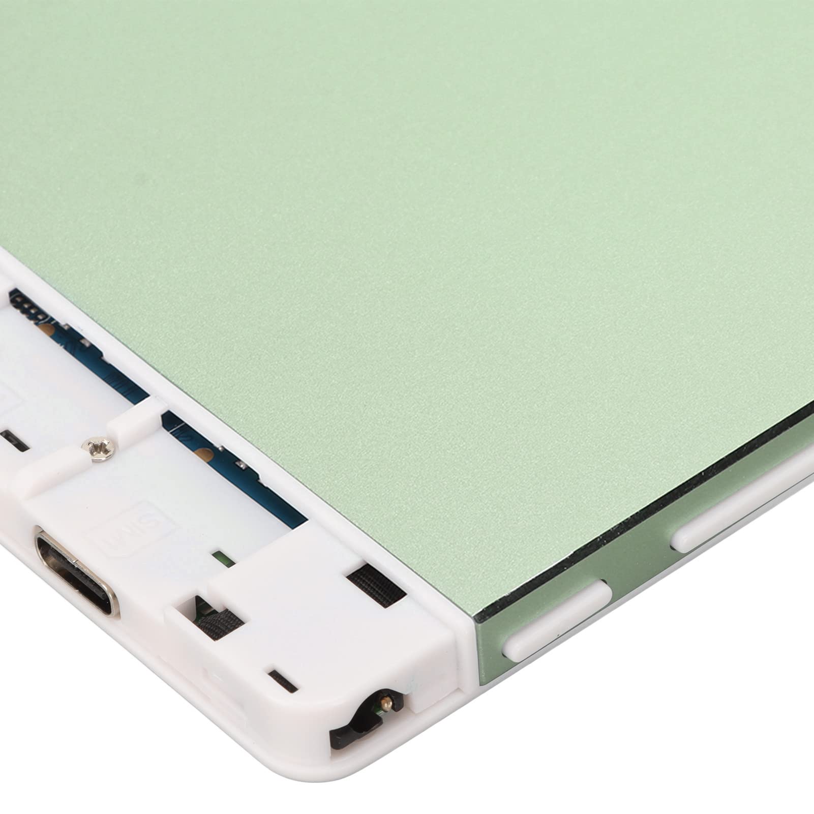 HEEPDD HD Tablet, 100‑240V 10 Core CPU Green Tablet 13MP Camera 4GB RAM 64GB ROM for Work (US Plug)