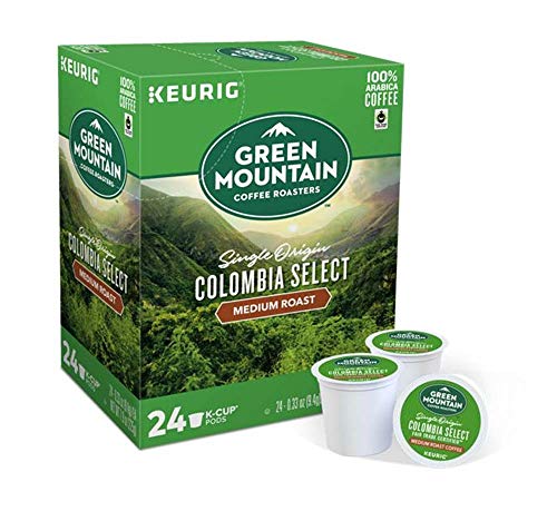 Keurig Coffee Pods K-Cups 16 / 18 / 22 / 24 Count Capsules ALL BRANDS / FLAVORS (24 Pods Green Mountain - Colombia Select)