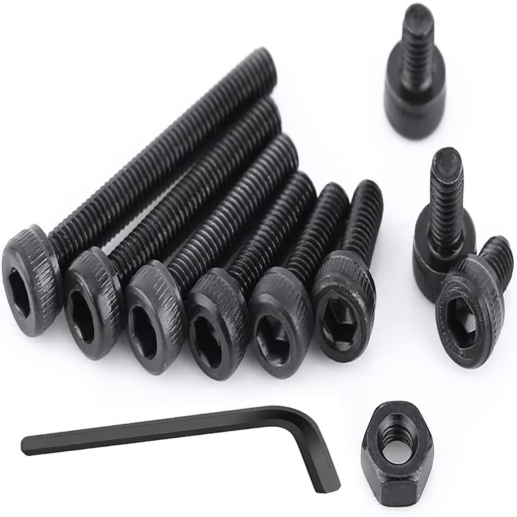 M3x5 6 8 10 12 16 20mm Screw Assortment Metric Hex Socket Head Bolts Nuts Small Screws for 3D Printer DIY RC Cars