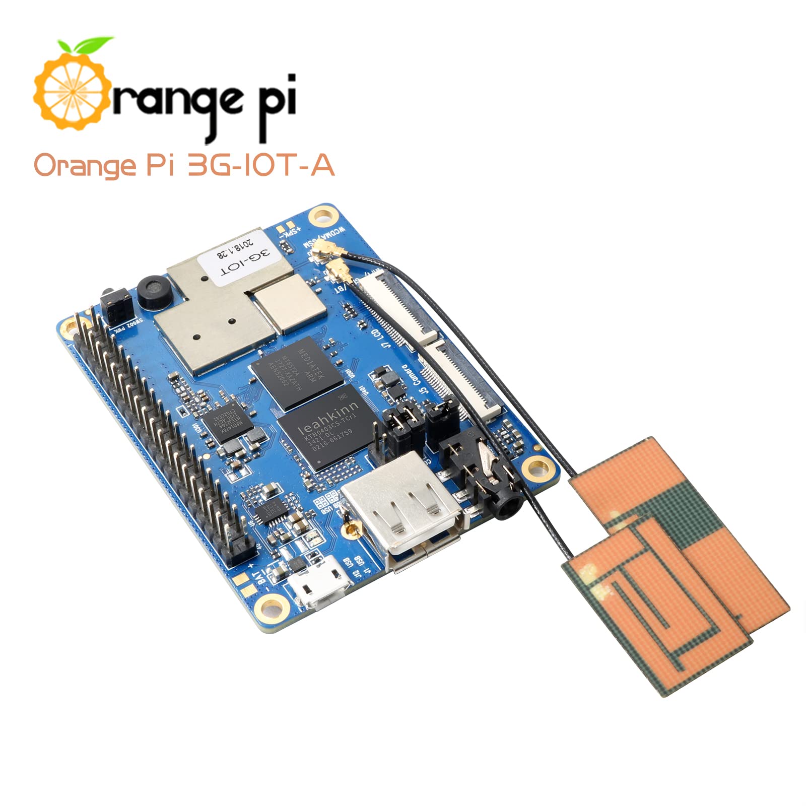 Orange Pi 3G-IOT-A 256MB Dual Core Open Source Single Board Computer, Mini PC Microcontroller Run Android 4.4 Image (Pi 3G-IOT-A 256MB)