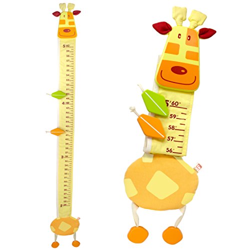 I'm Wood and Fabric Wall Growth Chart, Height Measurement, Scale, Ruler for Kids (Cow)