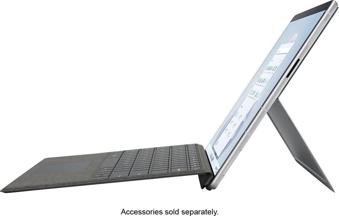 Microsoft Surface Pro 9, 13'' Touchscreen 2-in-1 Tablet, 12th Gen Intel Core i5-1235U, Iris Xe Graphics, 8GB DDR5 RAM, 512GB SSD, Windows 11h, Platinum, Device Only, with MTC Stylus Pen, Plantinum