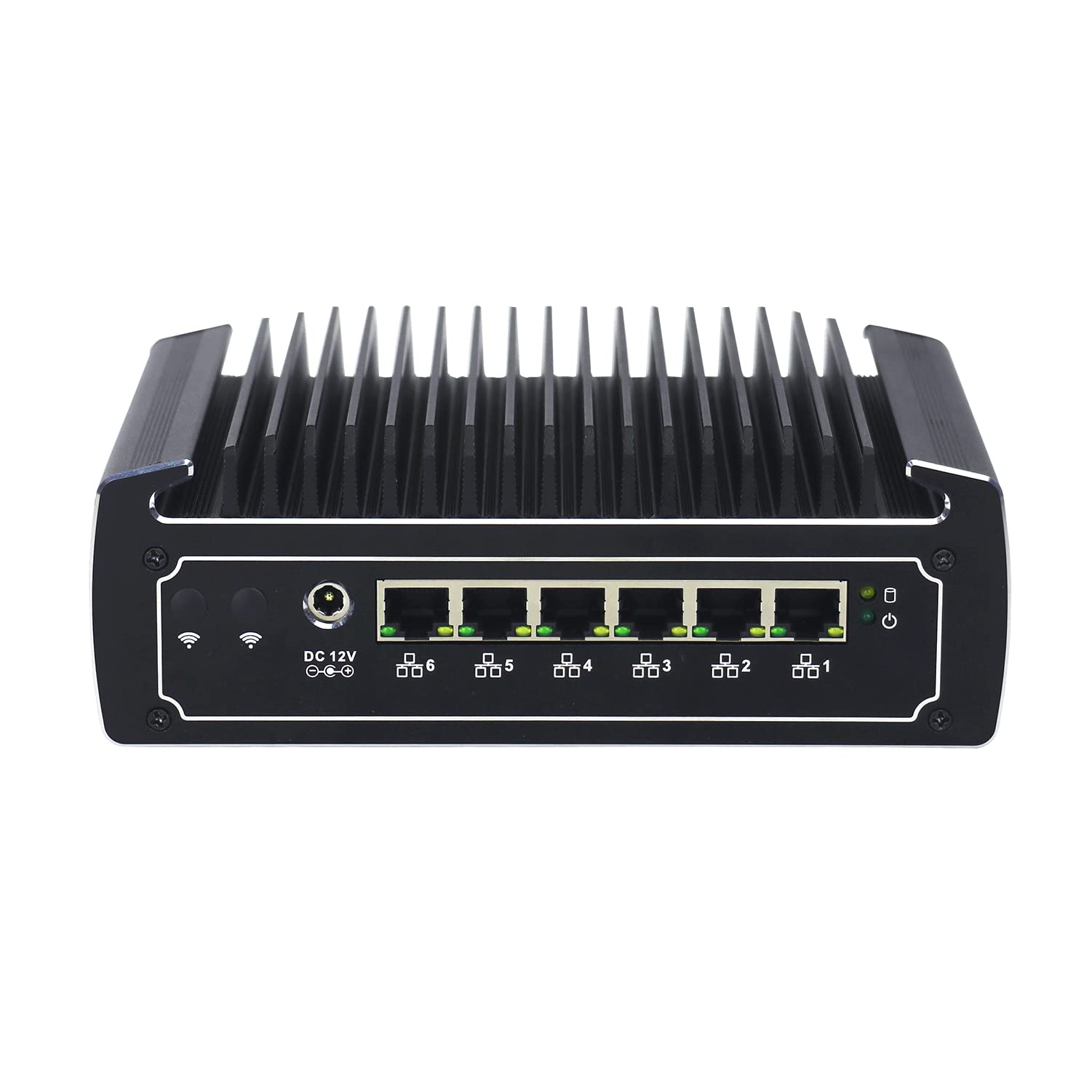 Micro Firewall Appliance, Mini PC, OPNsense, VPN, Router PC, Intel I7 8550U, HUNSN RX03, AES-NI, Nano SIM Slot, HDMI, COM, 6 x Intel I211, Vesa Mount, 16G RAM, 512G SSD