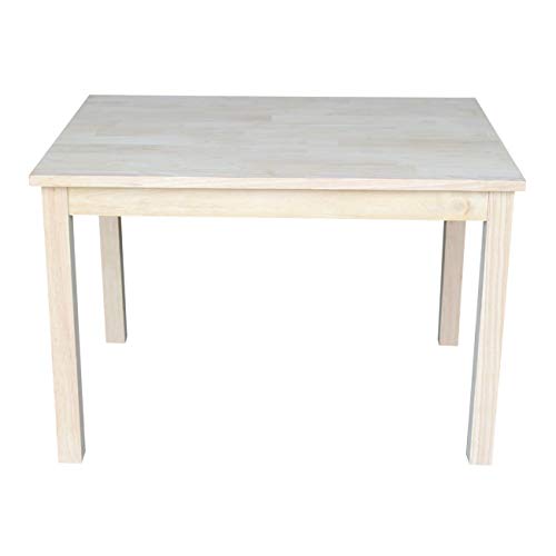 International Concepts Table With 2 Mission Juvenile Chairs, Unfinished