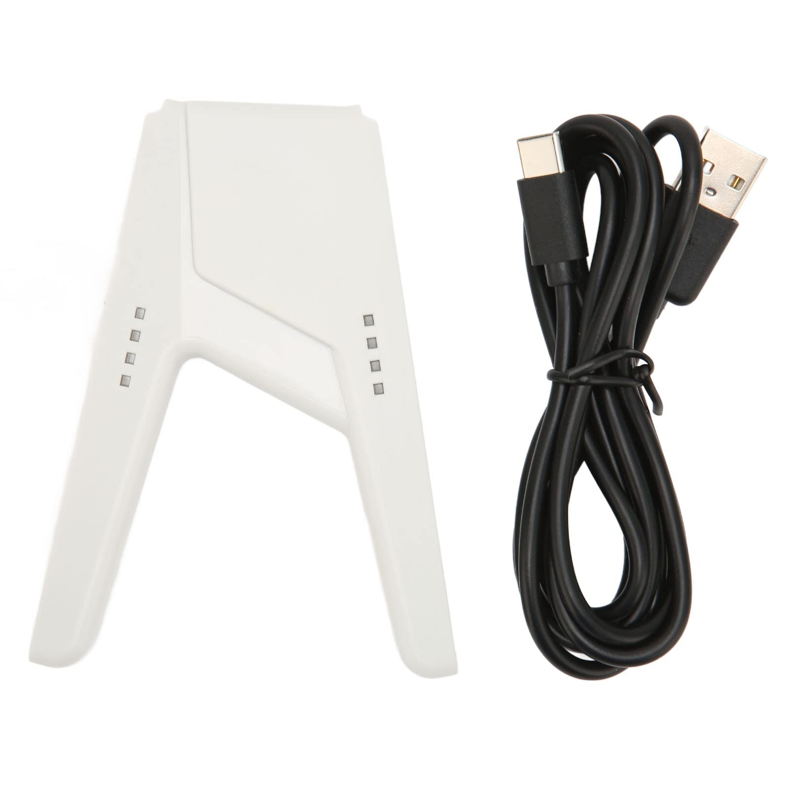 KOSDFOGE for Joy Con Grip Bracket, Portable Gaming Comfort Grip Handle Bracket for Joy Con Accessories,V-Shaped Charger Holder for Joy Con (White)