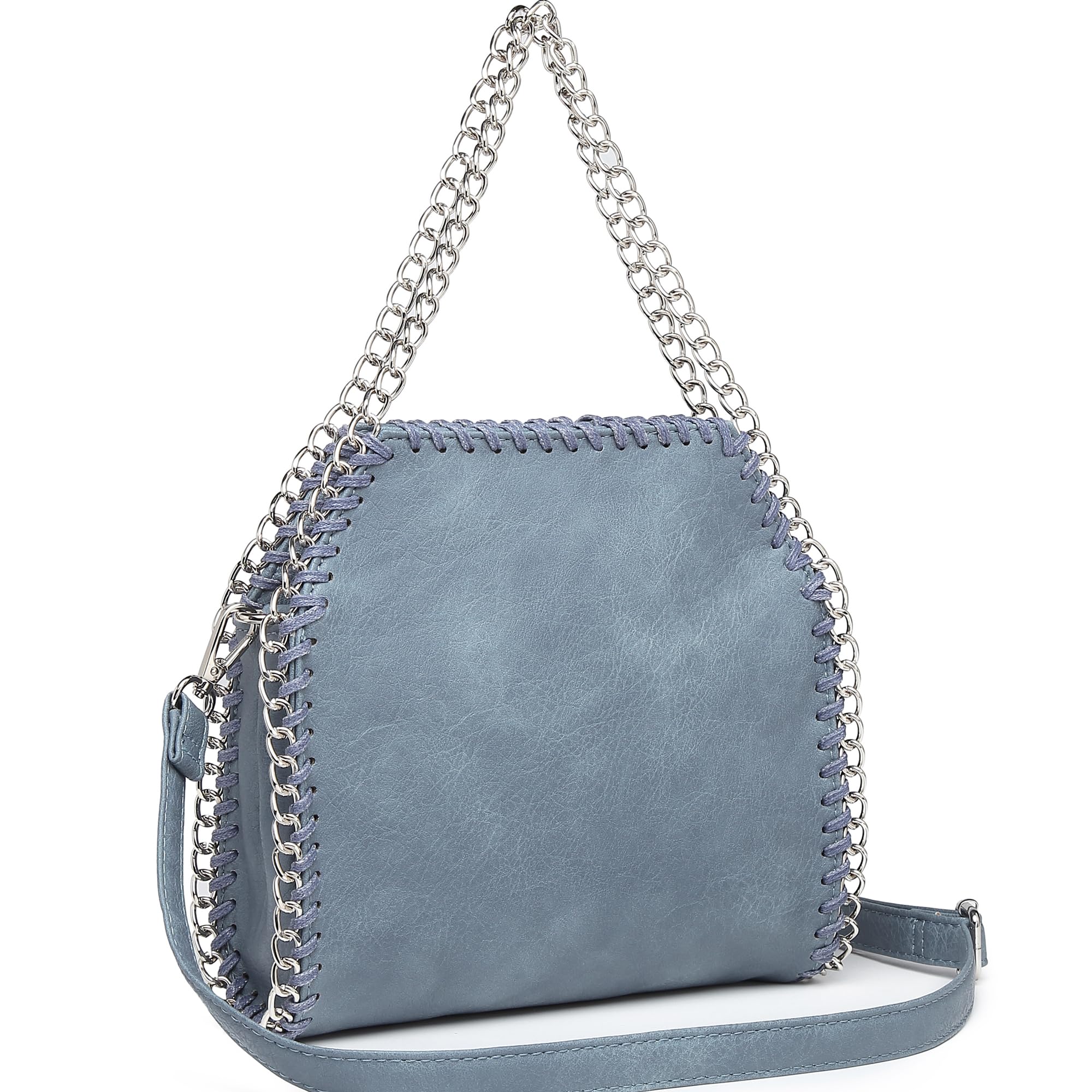 KKP Women's Textured Leather Crossbody Bag Purse Handbag