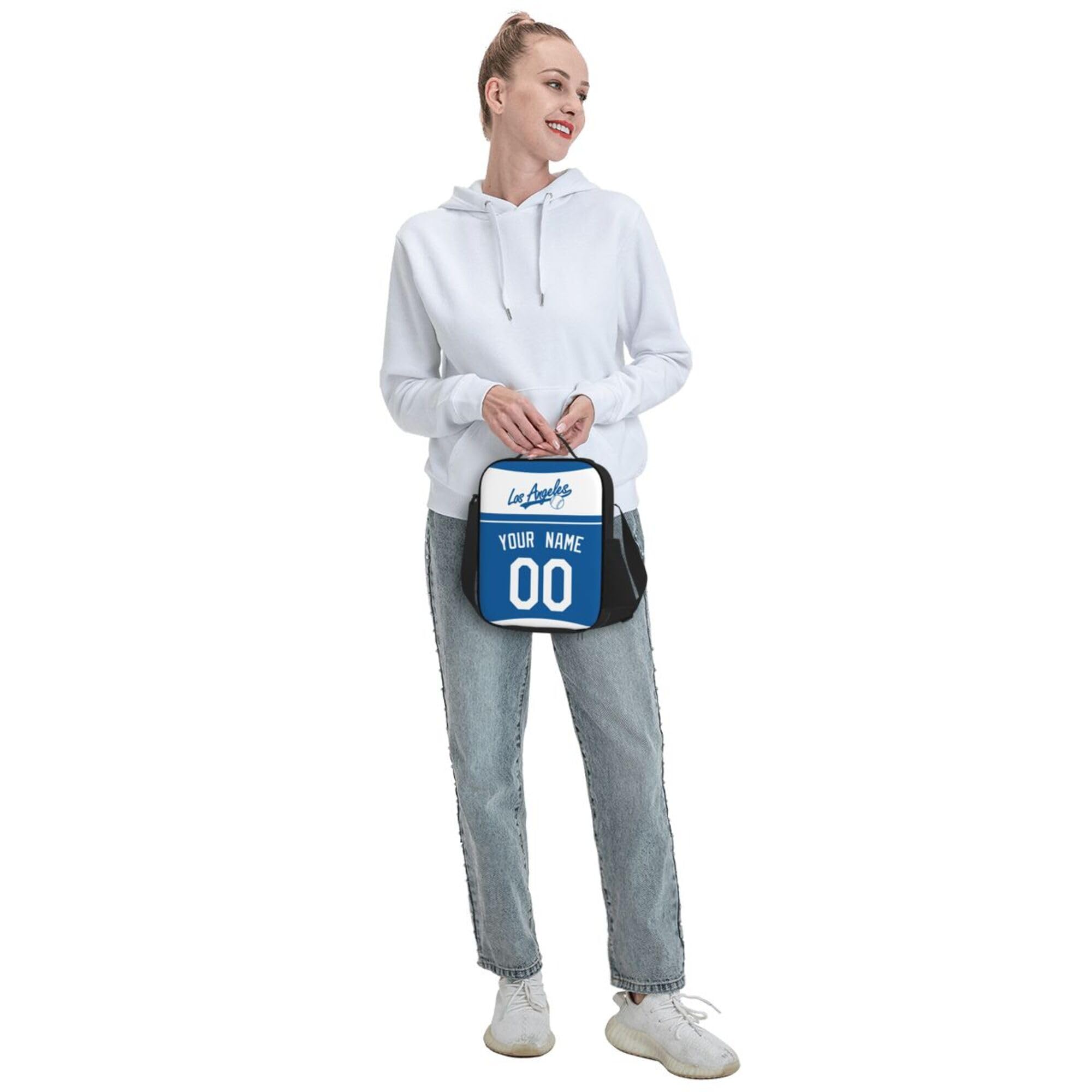 INAOO Lunch Bag Los Angeles Personalized Lunch Box Backpack Gifts for Men Women