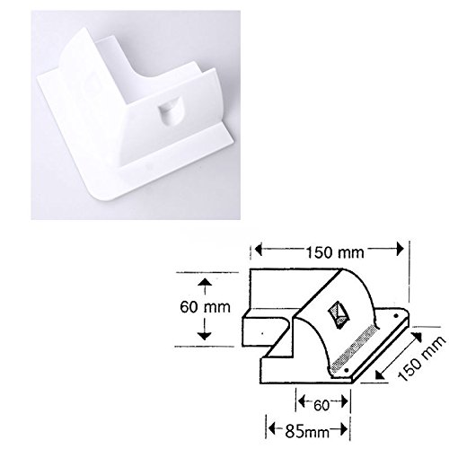 NUZAMAS Solar Panel Universal 4 Corner Drill-Free Glue Mounting Brackets for RV Marine Flat Roof Camping Van and Caravan Installations UV-Resistant- White