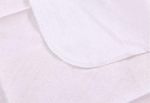 Lautechco 4Pcs Reusable Natural Pure Cotton Bamboo Steamer Baking Cloth Steamers Gauze Pad Steamer Mat Liners for Rice Dim Sum 32cm32cm/12.5 inch12.5 inch(White)