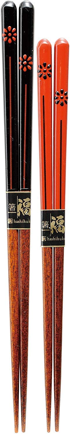 Kawaii 27920 Chopsticks, Chrysanthemum Komon, Lion Mai, Chopsticks Rest, Assortment, 9.1/8.3 inches (23/21 cm)