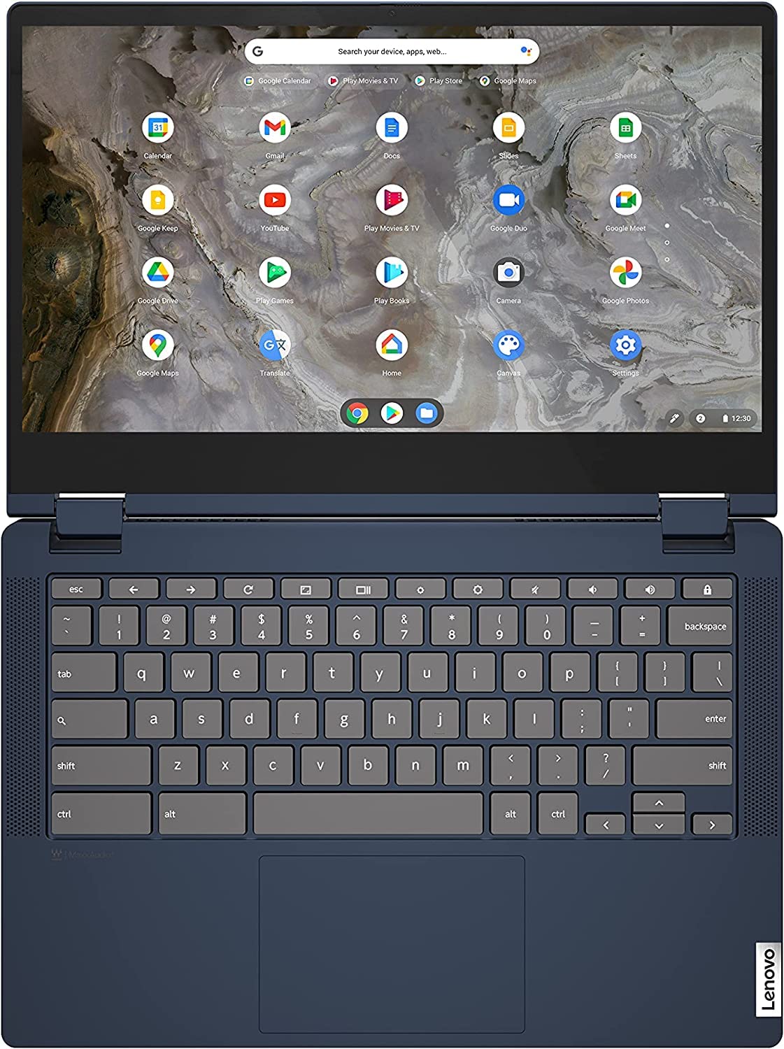 Lenovo Chromebook Flex 5i 13.3" Touchscreen FHD 1080p IPS Display, 2in1 Flip Laptop, Backlit Keyboard, Intel i3-1115G4, USB Type-C, Wi-Fi 6, SD Card Reader, Webcam, Chrome OS, 8GB RAM, 64GB eMMC+Cloth