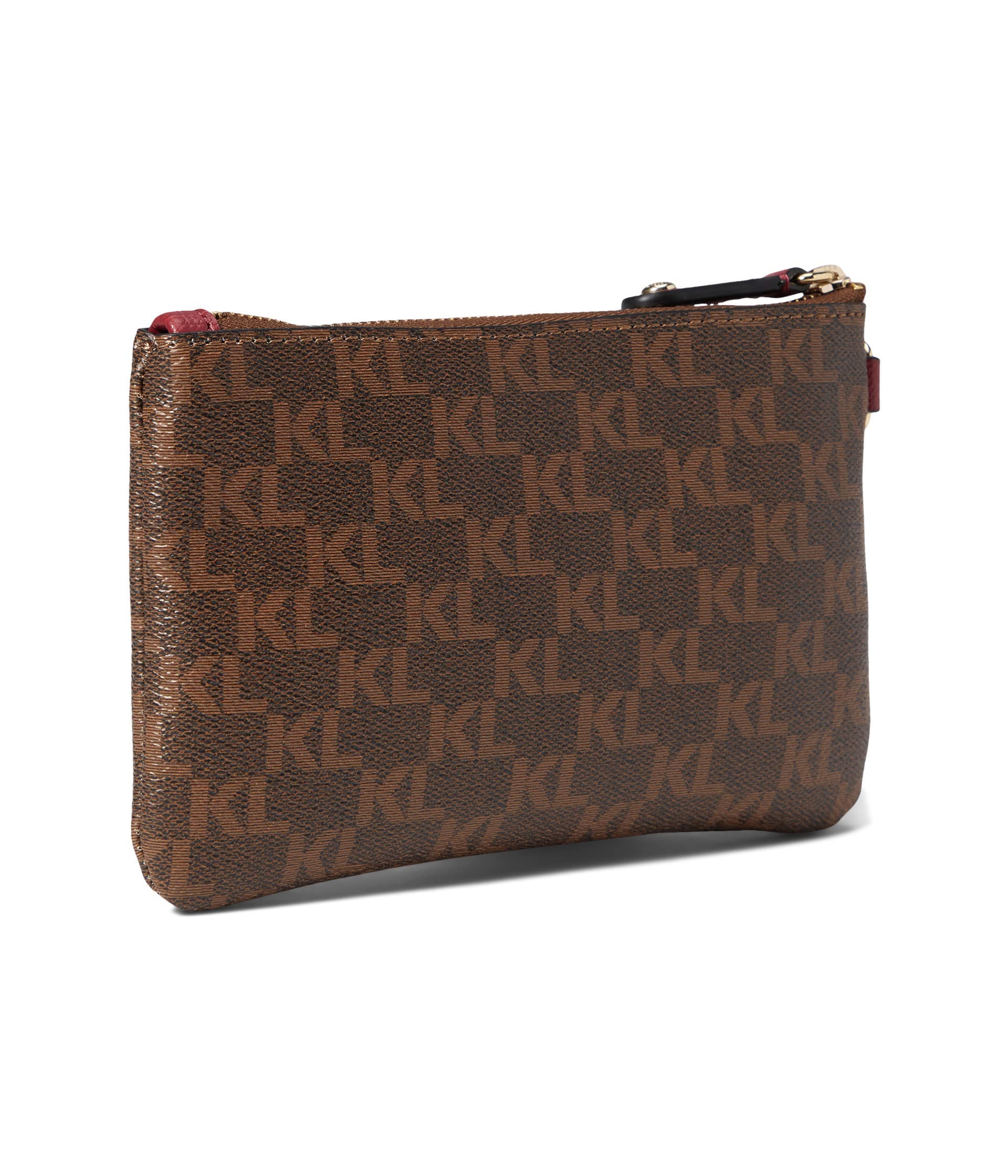 KARL LAGERFELD Paris SLG Brown/Khaki/Red One Size