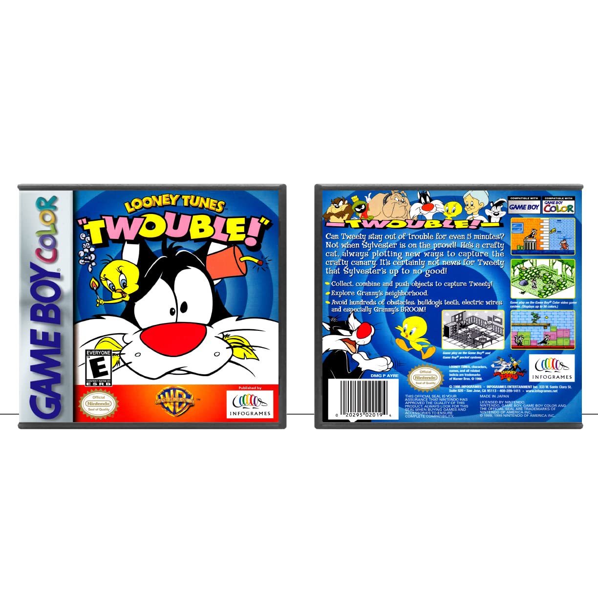 Looney Tunes Twouble! | (GBC) Game Boy Color - Game Case Only - No Game