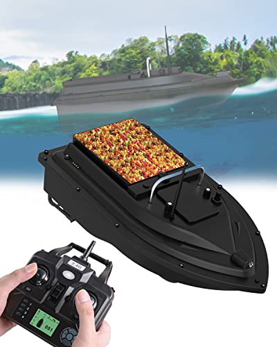 KNRD Professional Fishing Bait Boat, 500M Remote Control Fish Finder with GPS Return Function, High Speed Dual Motor, 2KG Loading (Size : 10000mah)