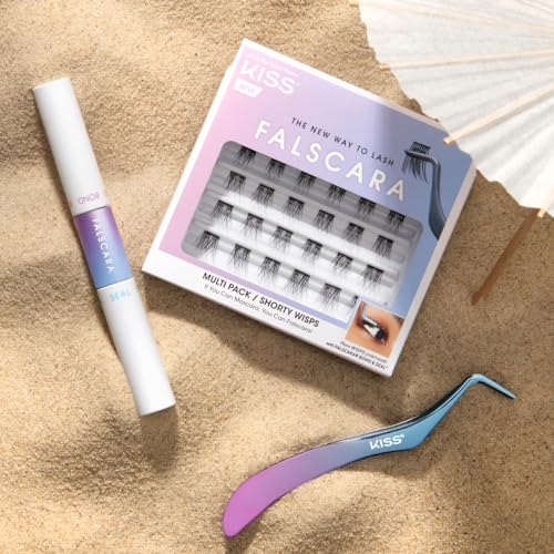 KISS Falscara Applicator, Precision Eyelash Clusters Placement, Mistake-Proof Eyelash Wisps Tweezer, Lash Tool For False Eyelash Extensions Look, Includes 1 Patent Pending Applicator