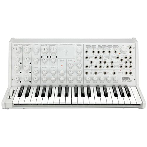 Korg MS-20 FS Monophonic Analog Synthesizer, 2 Oscillators, 37 Mini-Keys, White (Open Box)