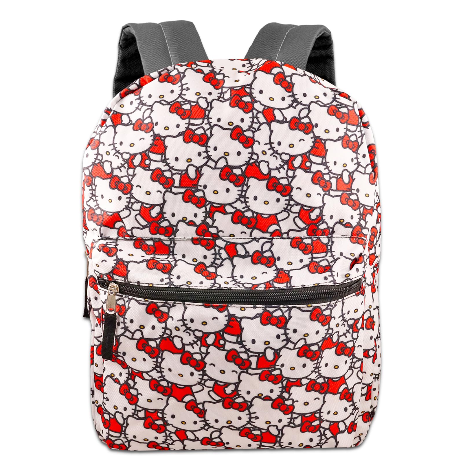 Hello Kitty Backpack and Lunch Box for Girls - Bundle with 16β Hello Kitty Backpack, Lunch Bag, Stickers, Water Bottle, More | Hello Kitty School Backpack Set