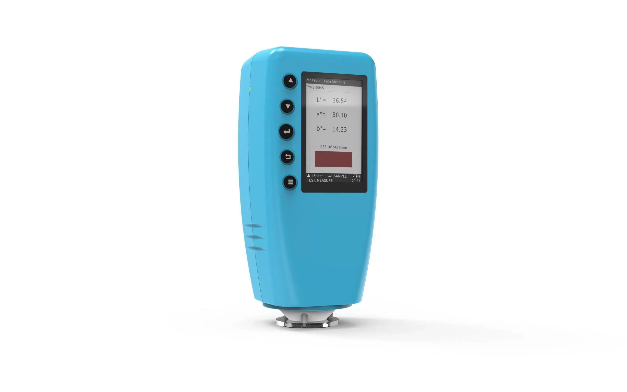 New Portable Simplified Colorimeter WR10QC Digital Color Reader, Apertures 8mm, Color Simulation, ÎE*ab<0.1, CIELAB, Wavelength: 400-700nm