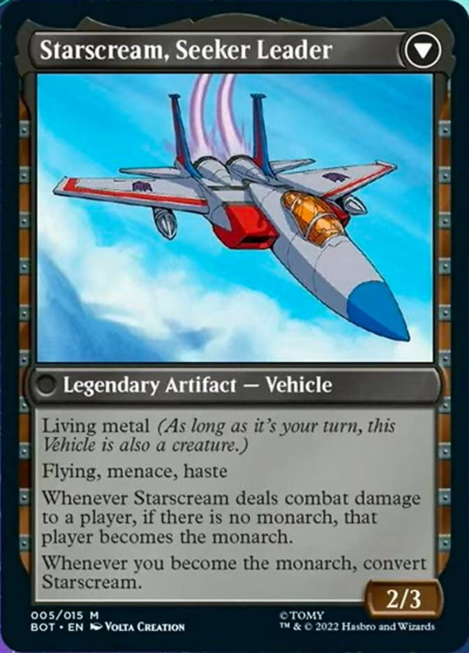 Magic The Gathering - Starscream, Power Hungry // Starscream, Seeker Leader (005) - Foil - Transformers