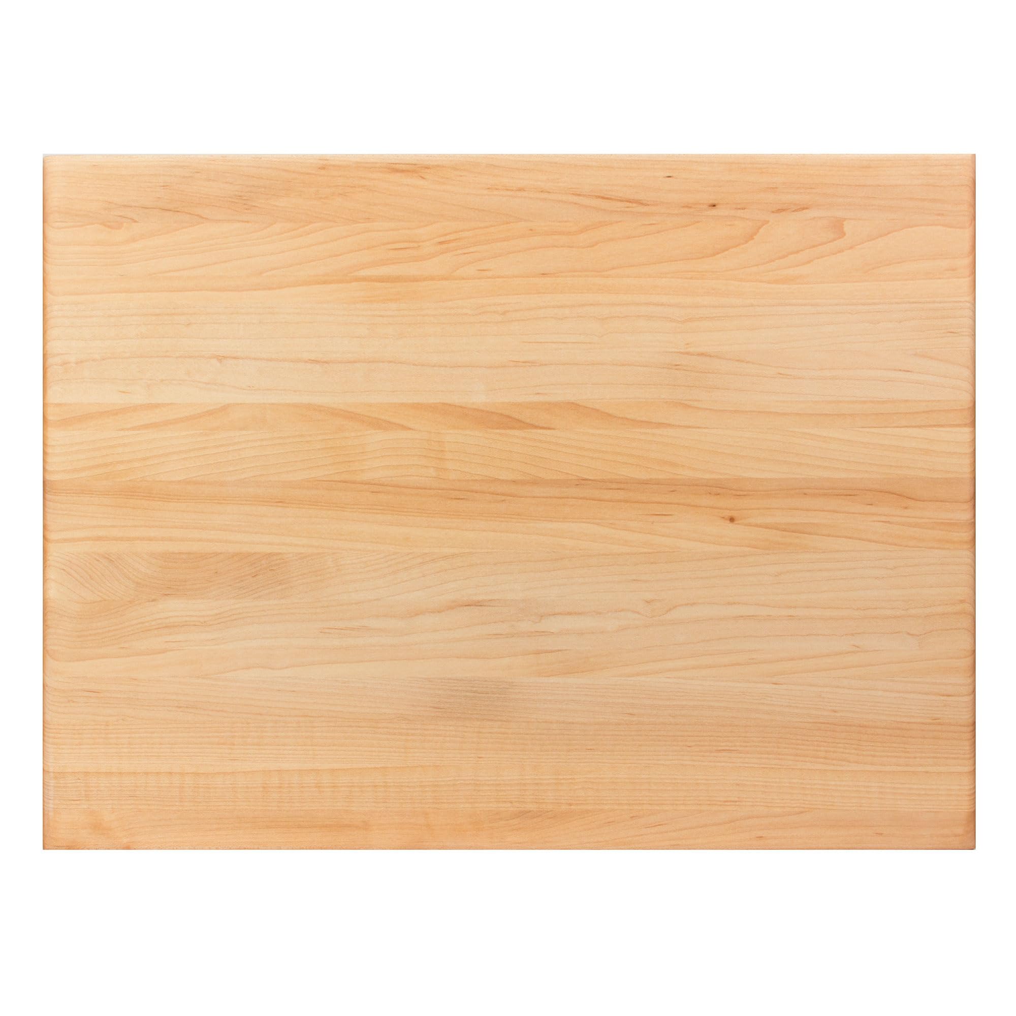 John Boos Maple Wood Cutting Board for Kitchen Prep, 20" x 15" x 1.5" Thick, Large Edge Grain Rectangular Reversible Charcuterie Boos Block