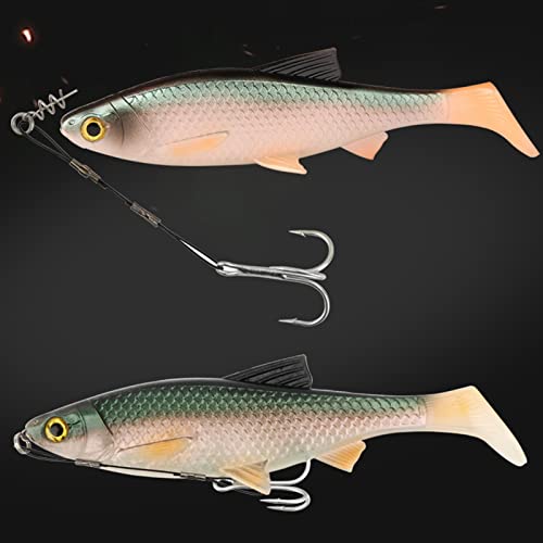 KIZQYN Fishing Hook 5pcs High Carbon Steel String Hook Rigs #6#1#1/0#2/0 Soft Baits Fishhooks Fishing Tackle Tools Accessories Circle Hook (Color : #6)