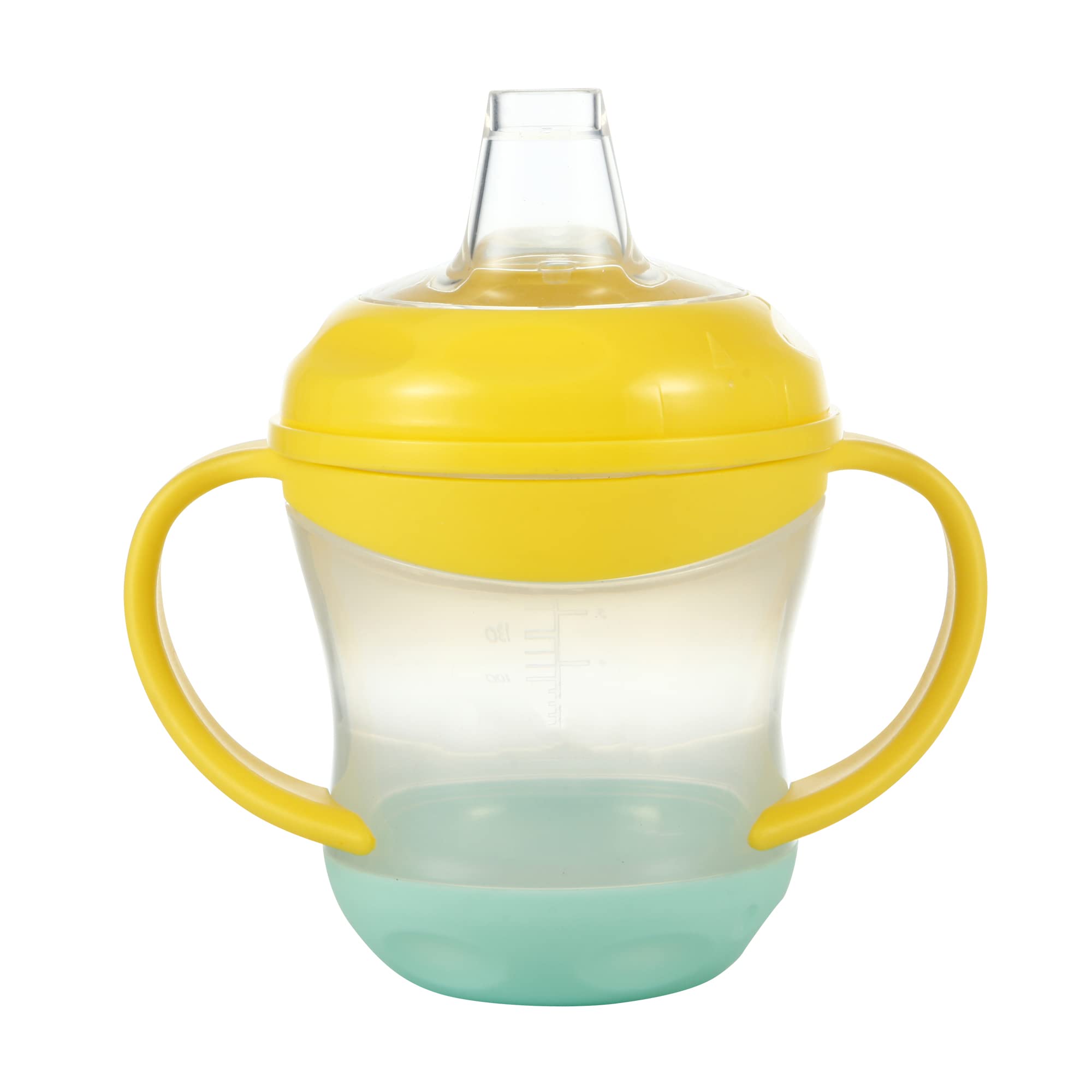 PandaEar Toddler Sippy Cup with Straw| Spill Proof Cup for Kids| Soft Spout Baby Training Drinking Cup| Water Bottle with Handle for Baby 6 months+| with 1 Replacement Silicone Spout