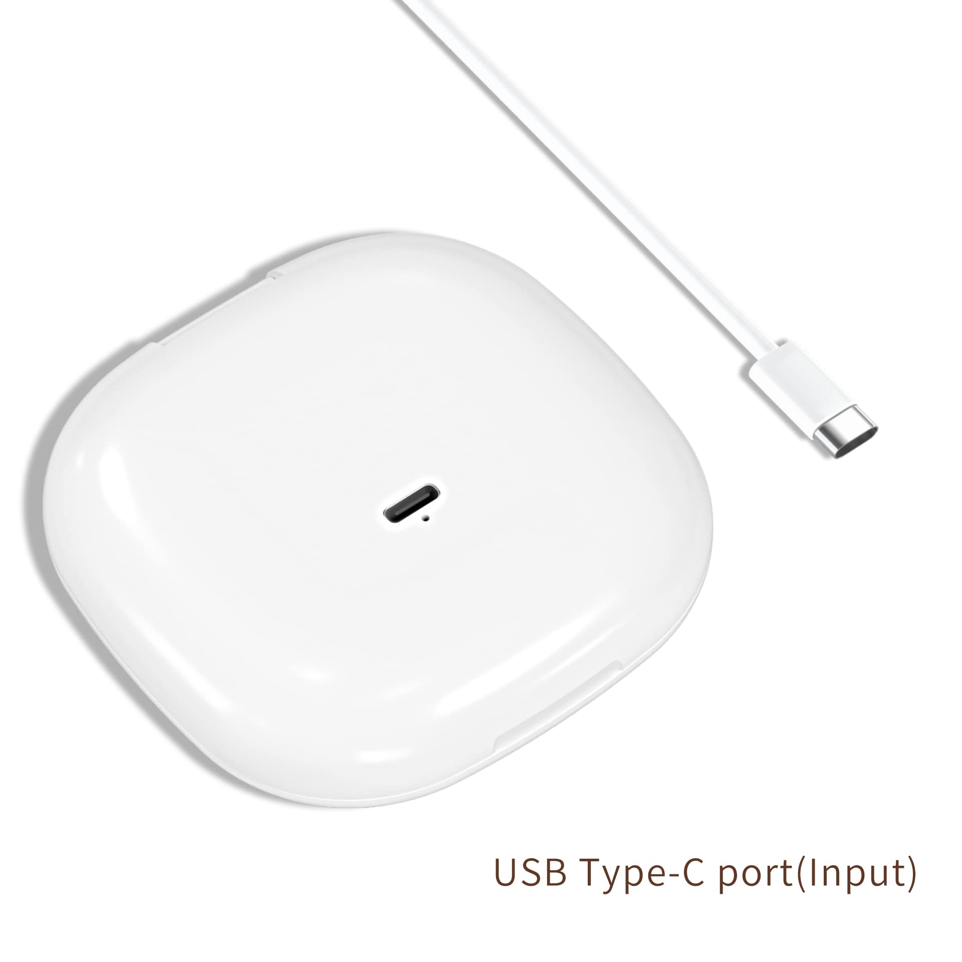 MILEDUO Compact Mirror with Light 1X/10X Magnification Travel Mirror Rechargeable Pocket Mirror LED Purse Mirror 2-Sided Folding Handheld Small Makeup Mirror with Light Gift for Women