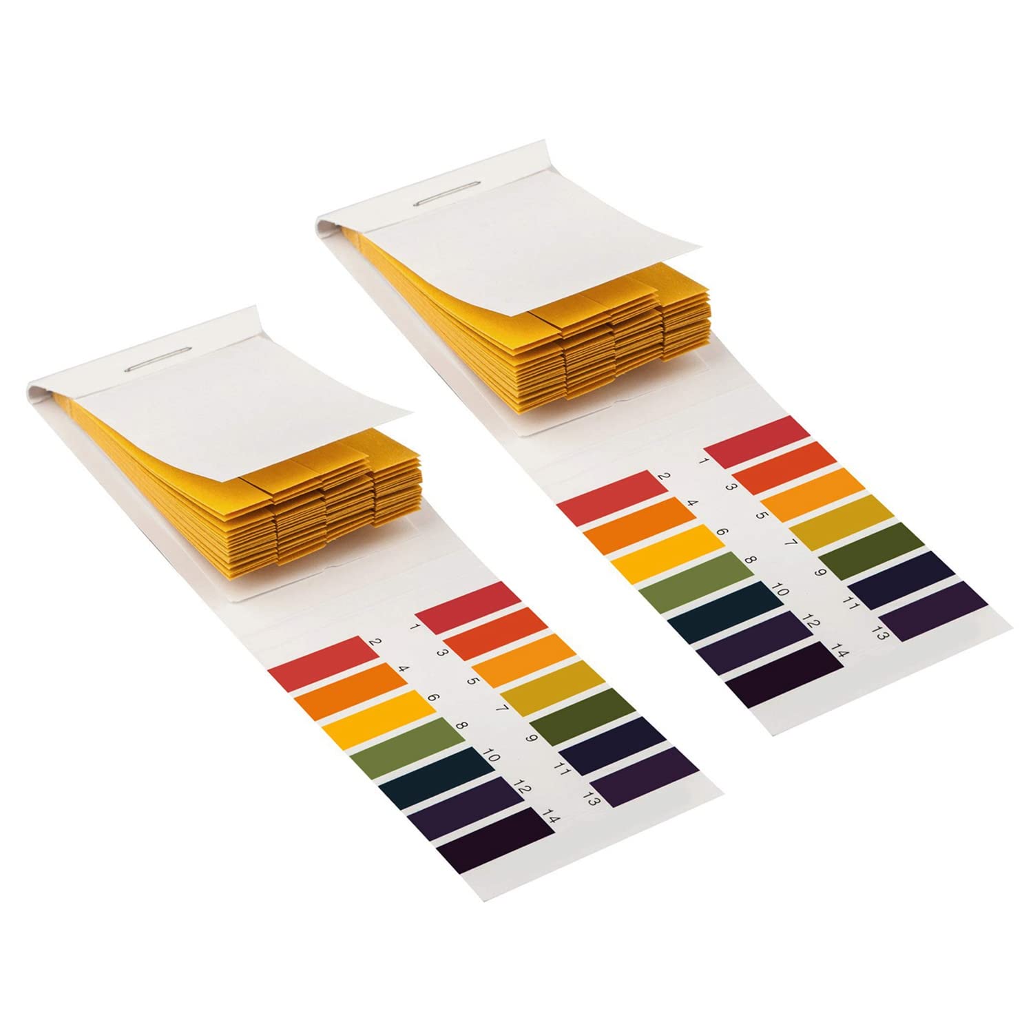 pizarra 2 Set 160 Strips 1-14 PH Litmus Paper Ph Strips Water Cosmetics Soil PH Paper Strips with Control Card