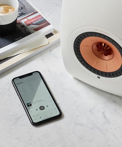 KEF LS50 Wireless II Powered Bookshelf Speakers - Pair (Mineral White)