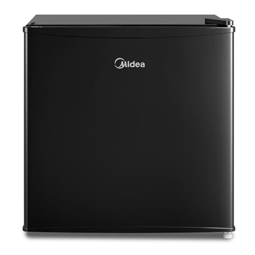 Midea MERM17S1ABB Cu.ft Mini Fridge Compact Refrigerator, 1.7 Cubic Feet, Black