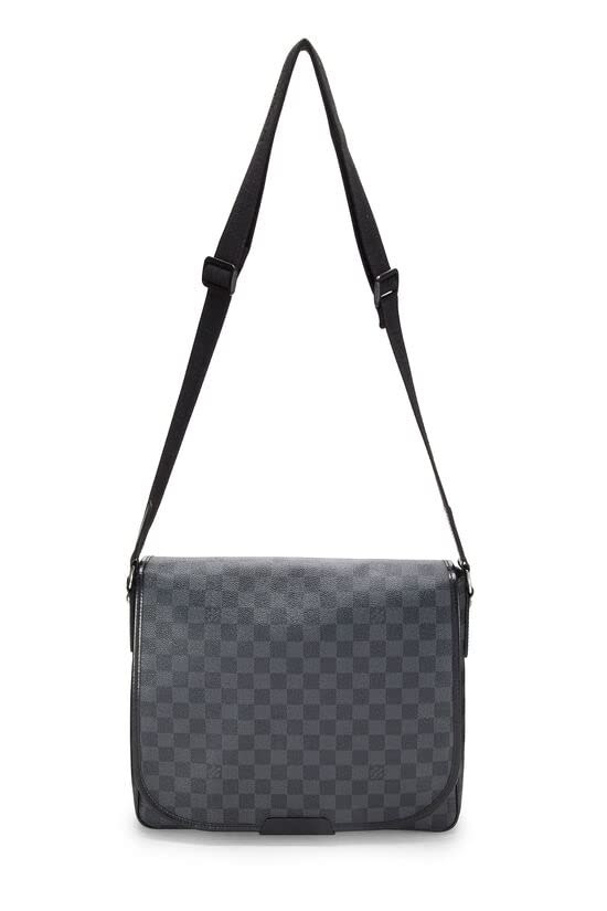 Louis Vuitton, Pre-Loved Damier Graphite Daniel MM, Black