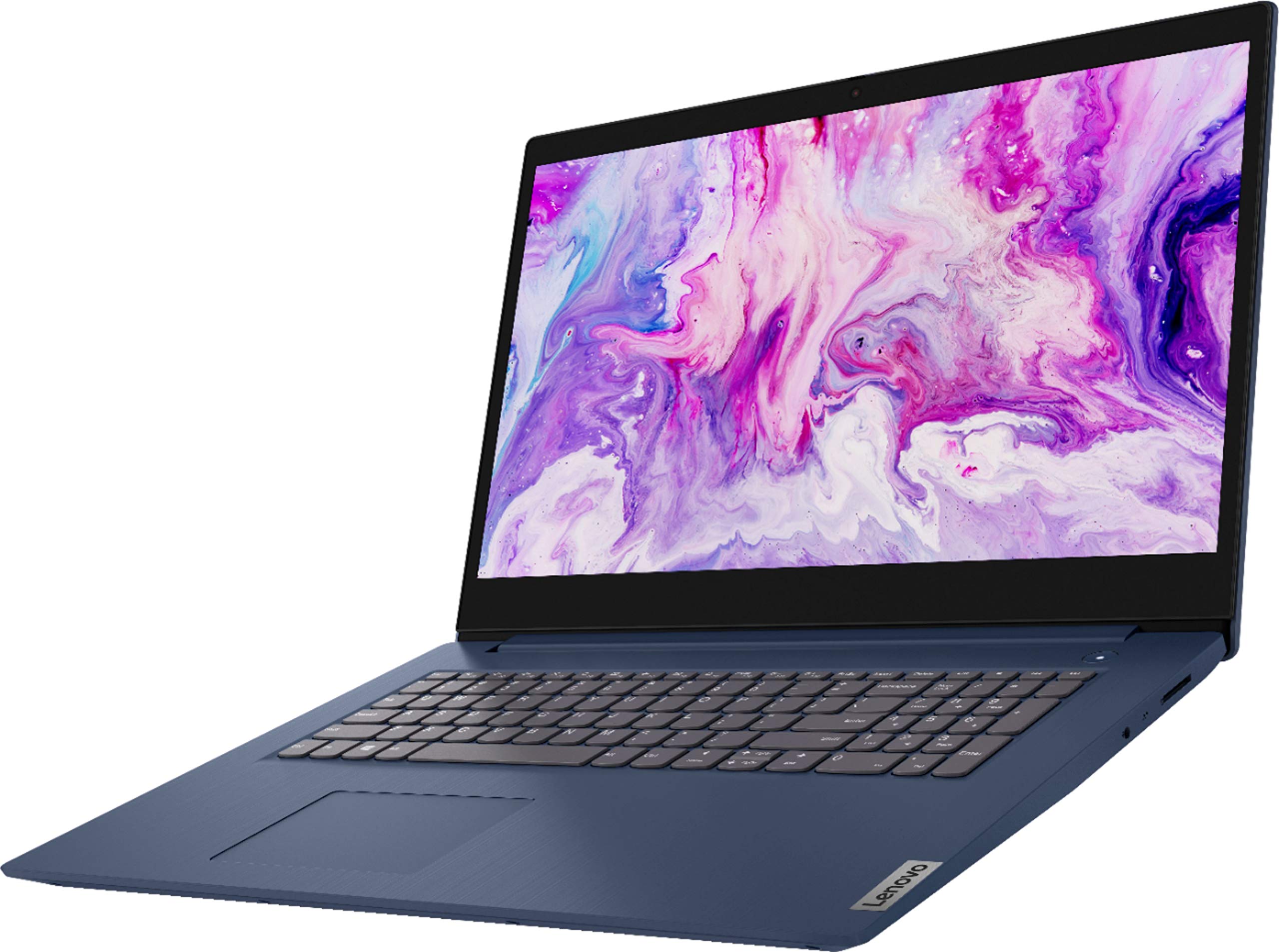Lenovo 2023 IdeaPad 3 17.3" HD+ Laptop PC Intel 11th 2-Core i3-1115G4 20GB RAM DDR4 512GB M.2 NVMe SSD Iris Xe Graphics USB-C HDMI WIFI AX BT Webcam Card Reader Blue Windows 10 Home w/RE Accessories