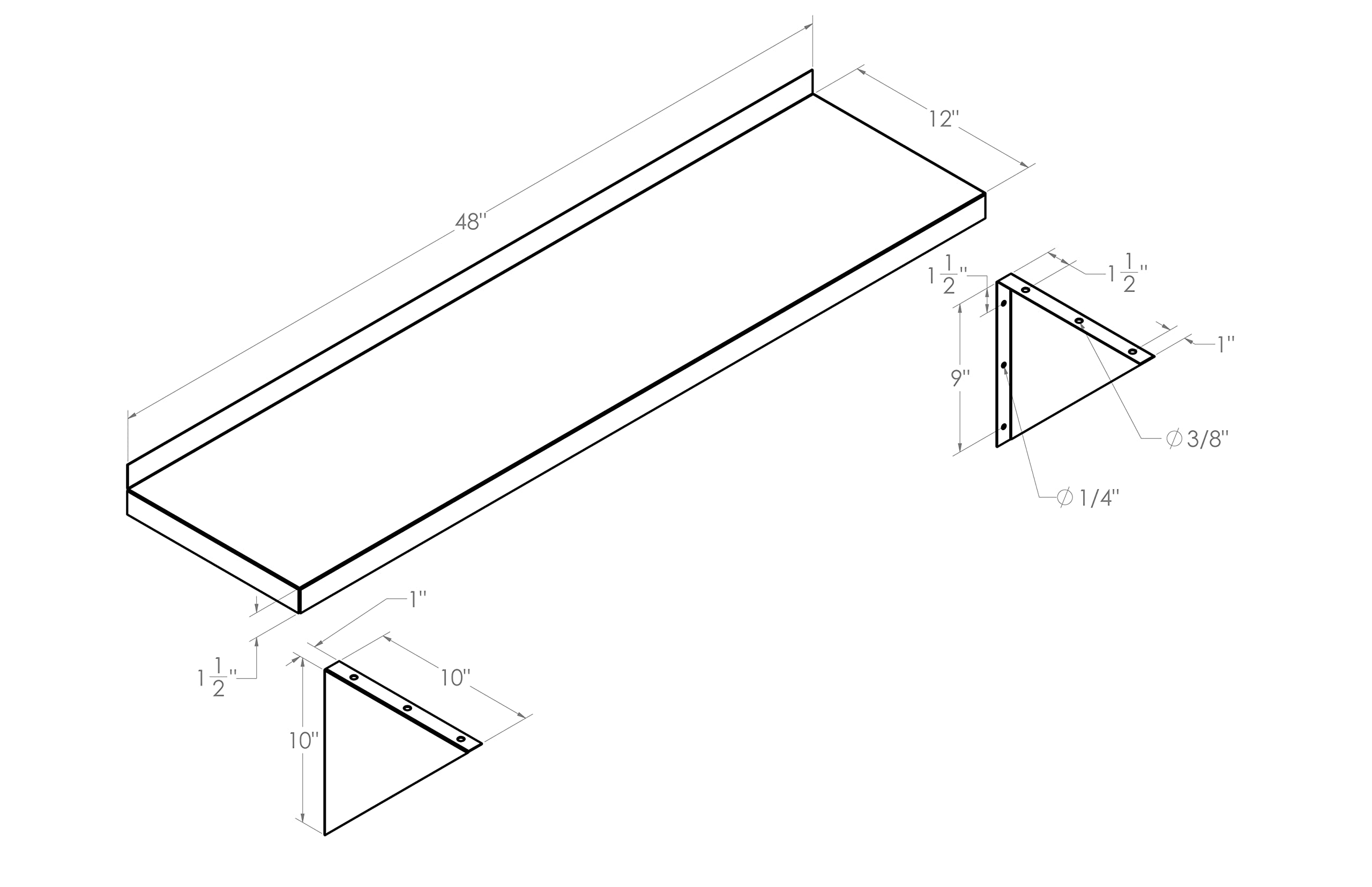 METALCHEF, Stainless Steel Wall Shelf with backsplash 12β D x 48β W| Metal Shelf for Kitchen, Restaurant, Garage and Laundry Room, Wall Mount NSF 18 GA