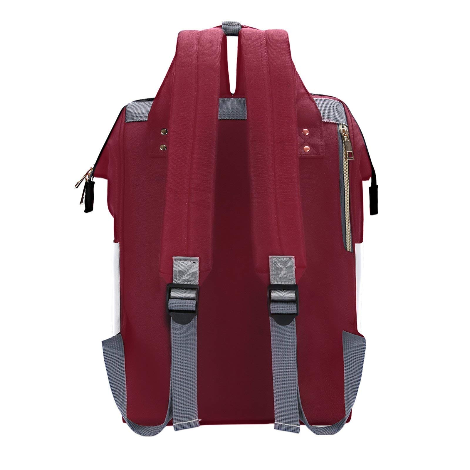 Lion on Jamaica Flag Diaper Bag Backpack Large Capacity Mommy Bags Multifunction Nappy Bag Travel Back Pack Red-Style