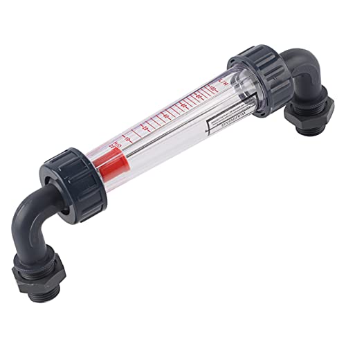 Liquid Flow Measuring Tool, Waterflow Meter Transparent Panel High Accuracy 10-100LPH ABS Plastic 1/2in Male Thread for Various Liquid Media