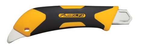 OLFA 18mm Heavy-Duty Utility Knife (LA-X) - Multi-Purpose No-Slip Grip Utility Knife w/ Reinforced Fiberglass Handle & Snap-Off Blade, Replacement Blades: Any OLFA 18mm Blade