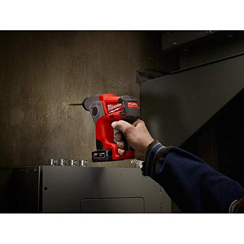 MILWAUKEE M12 FUEL 2416-21XC 12-Volt Cordless Lithium-Ion 4.0Ah 5/8 in. Brushless SDS-Plus Rotary Hammer Kit