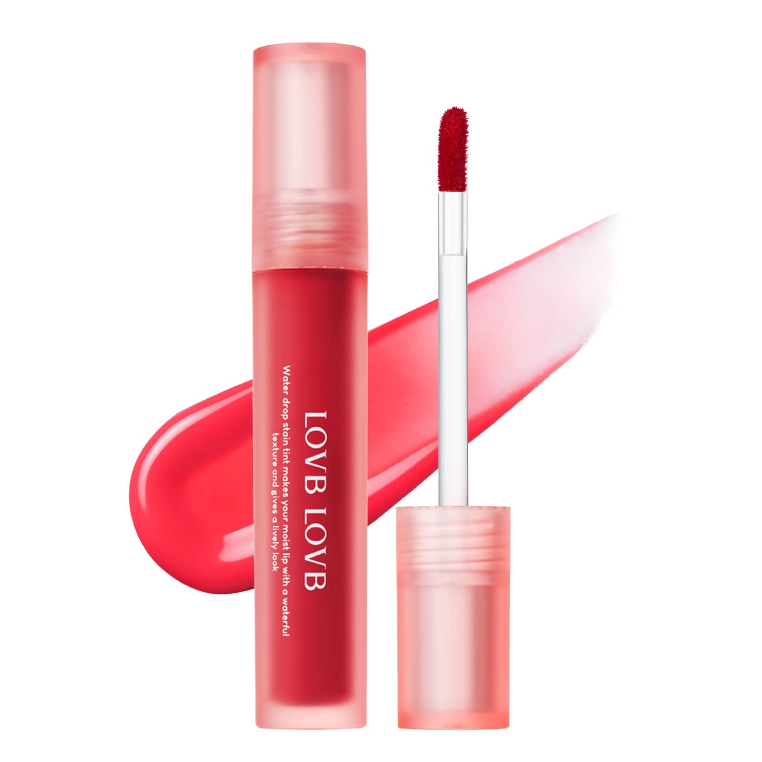 LOVB LOVB Water Drop Stain Tint 0.13 oz. | Liquid lip stain tint | Moisturizing lip tint | Lip makeup | Lightweight, Longwear | Hydrated Lips (02 MOOD FIGS)