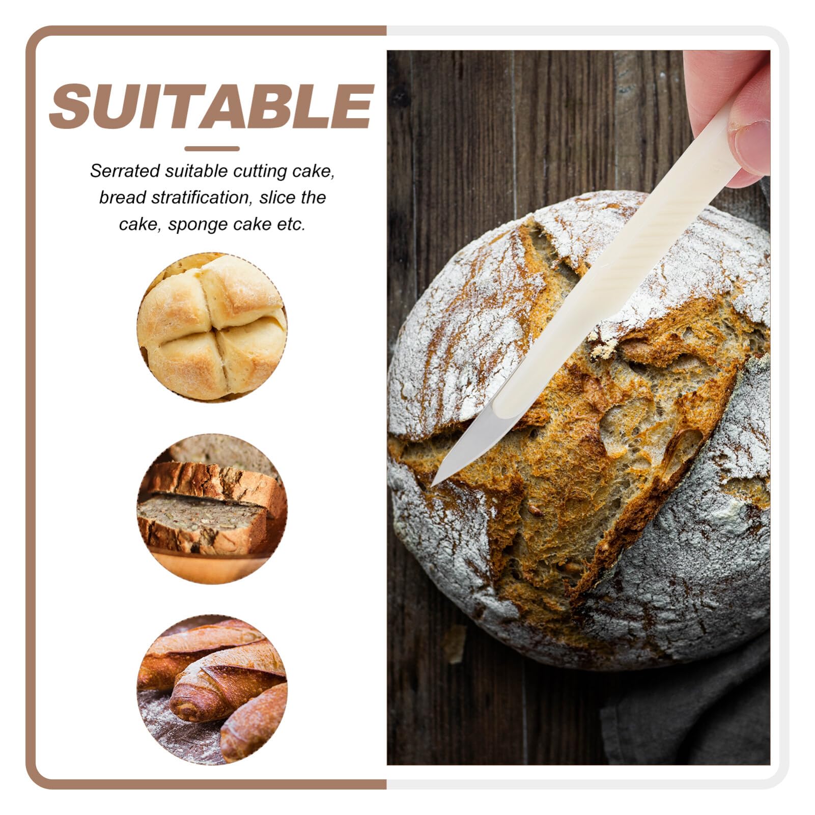 Luxshiny 4pcs Bread Lame Bread Cutter Baking Cutter Bread Cutting Tools Bread Curve Cutter Sourdough Bread Knife Razor Dough Scoring Knife for Home Bakery
