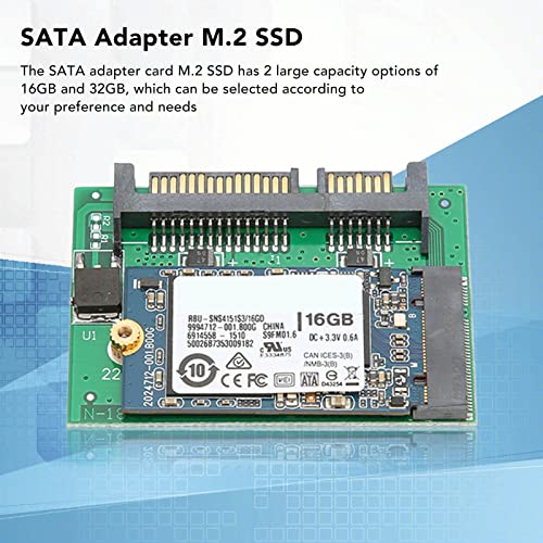 Laihua M.2 SSD 2in1 Large Capacity PCB Plug and Play Compact and Reliable Adapter Compact Portable M.2 SSD for Home and Office 16GB