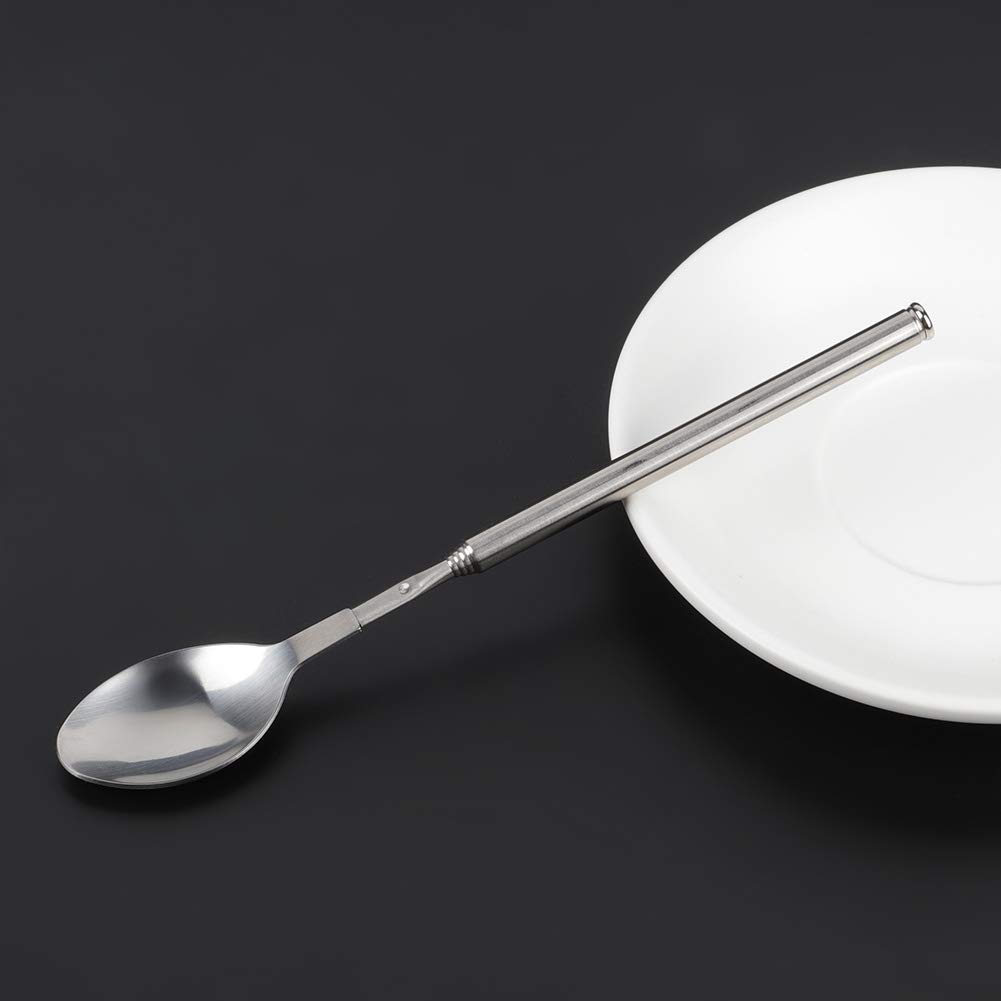 Spoon Spoon Stainless 24 Inches Stainless Steel Mixing Spoon Long Telescopic Stirring Spoon Stretchable Cocktail Shaker Spoon for Barbecue Tableware Supplies
