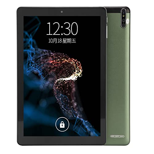 lonuo 10.1 Inch Tablet 100-240V Green Front 5MP Rear 13MP HD 1960 * 1080 IPS 11.0 Photo Tablet (US Plug)