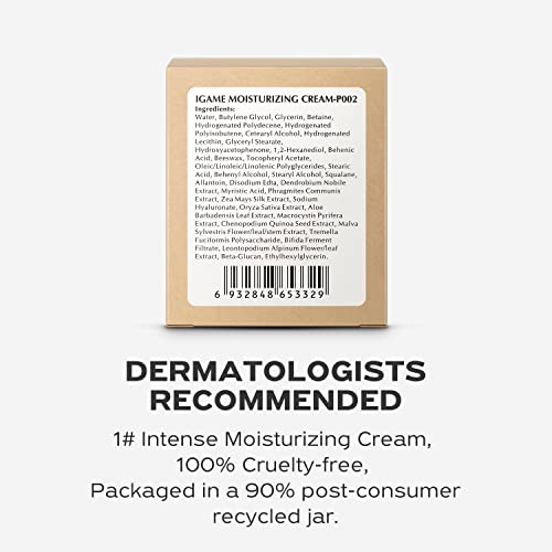 IGAME P02A Moisturizing Cream - Lasting Hydration for All-Day Soft Skin | 1.7 Fl. Oz
