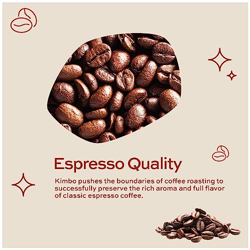 Kimbo Espresso Decaffeinato Ground Coffee - Blended and Roasted in Italy - Medium Roast with a Full-body Rich and Smooth Flavor - 8.8 oz Can