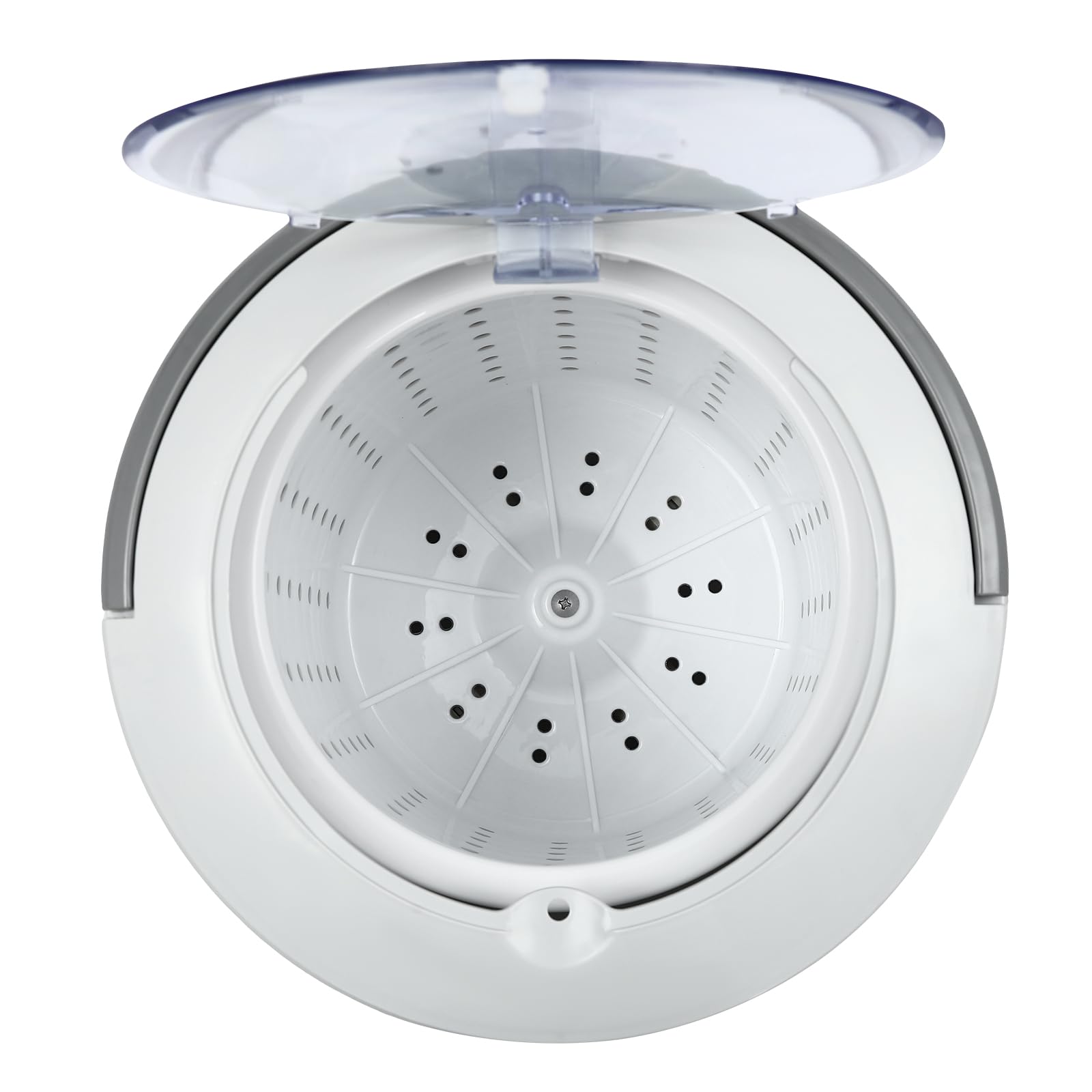 Manual Clothes Dryer Spinner, Portable Non electric Manual Clothes Spinner Laundry Dryer Machines for Camping, Traveling, Hotel, RV, Apartment (White)