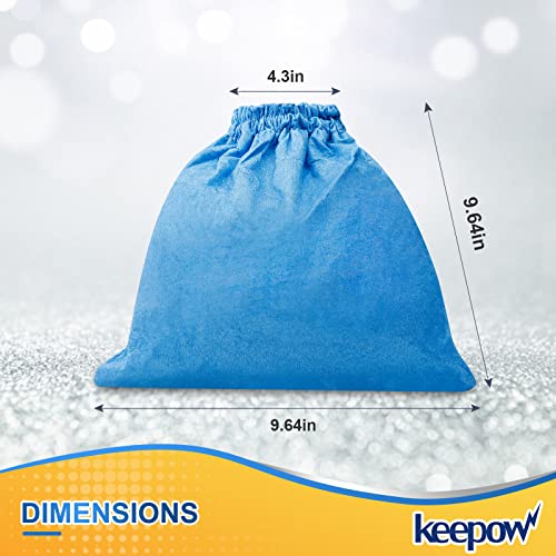KEEPOW Shop Vac Filter Bags Compatible with Vacmaster 4 to 16 Gallon Wet Dry Vacuums VBV1210 VJC507P, Cloth Filter Bags 6 Pack, Part #VRC5