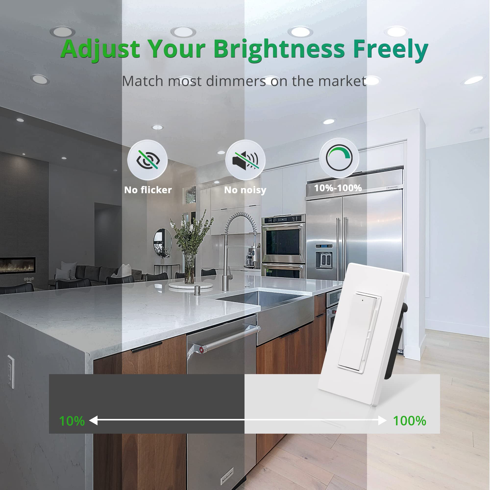 LEDIARY 24 Pack LED Recessed Lighting 6 inch with Junction Box, 6000K Clear White, 1100LM, 12W Eqv 110W, Dimmable Can-Killer Downlight - IC Rated, ETL Certified